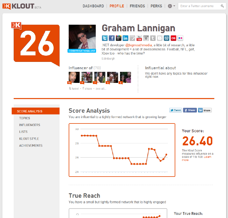 Klout online influence scores gaining extra sway | picnicerror.net